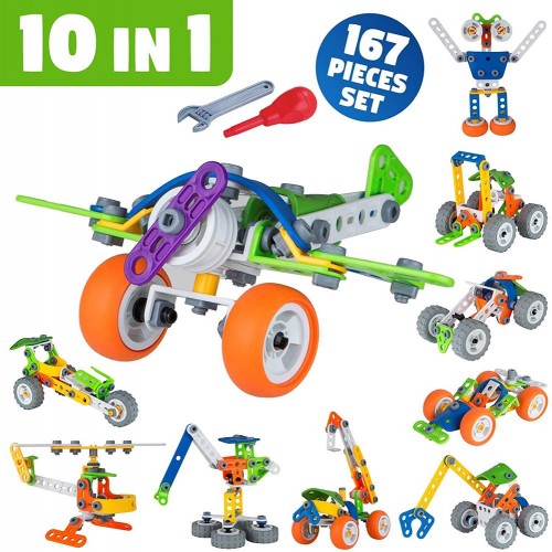 Igracka konstruktor Building Blocks 10u1, Hoogar, J-7749, 167 elementa