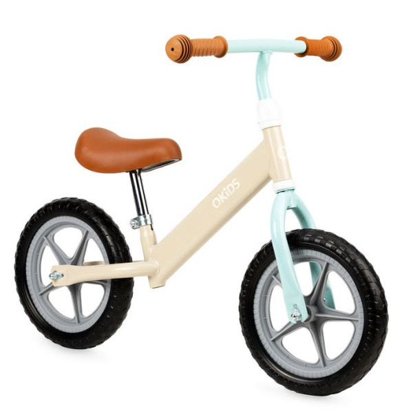 Bicikl za decu Balance bike FLEET, QKids, Brown