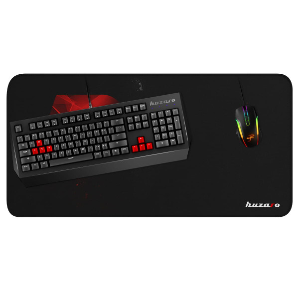 Gaming Podloga za misa i tastaturu XL 2.0, Huzaro, Black