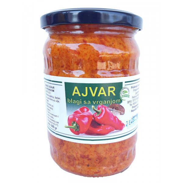 DOMAĆI AJVAR BLAGI SA VRGANJOM