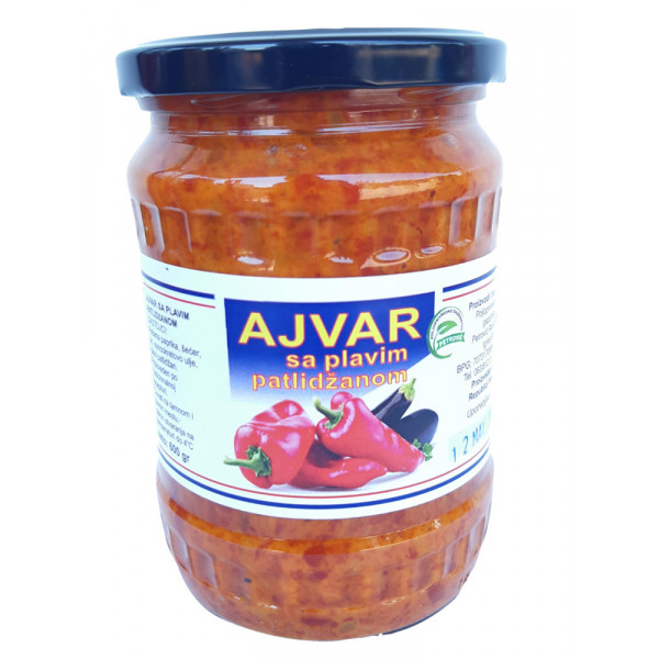 DOMAĆI AJVAR SA PLAVIM PATLIDŽANOM