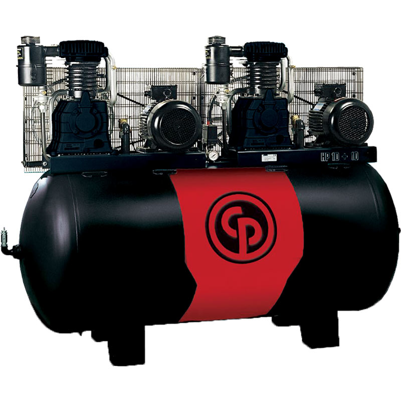 Chicago Pneumatic Klipni kompresor 7.5+7.5kW CPRD 10+10 NS59S FT
