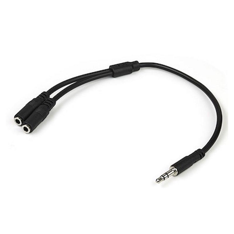 E-green Adapter Audio 3.5mm stereo (M) – 2x 3.5mm stereo (F)
