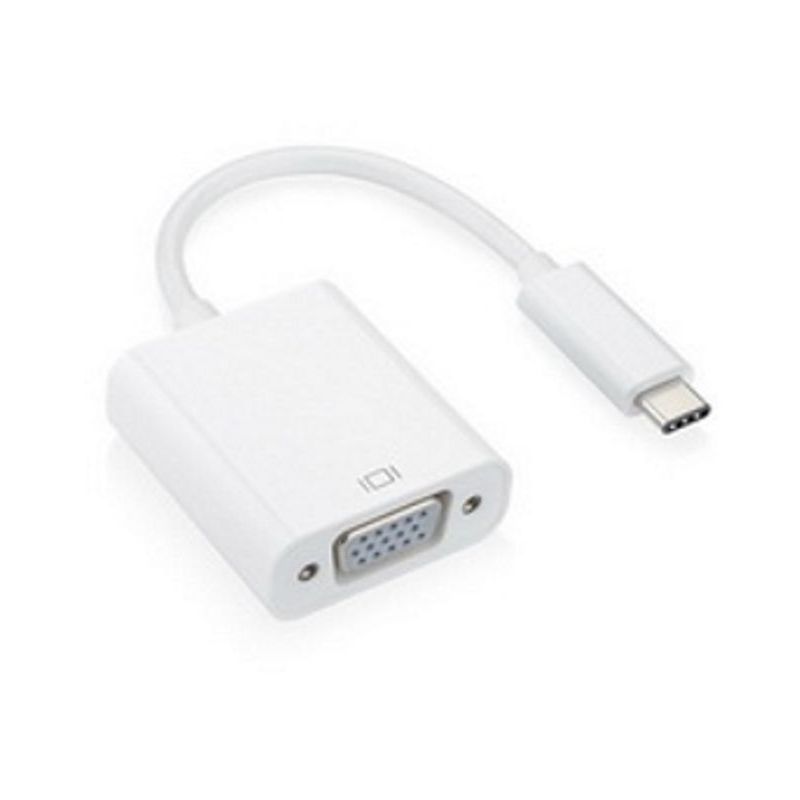 Fast Asia Adapter-konvertor USB 3.1 tip C (M) – VGA (F) srebrni