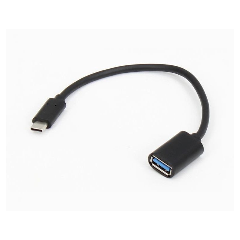 E-green Adapter USB 3.0 (F) – USB 3.1 Tip C (M) – OTG 0.15m crni