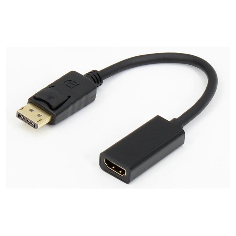 E-green Adapter DisplayPort 1.4(M) – HDMI 2.0(F) kabl 20cm crni