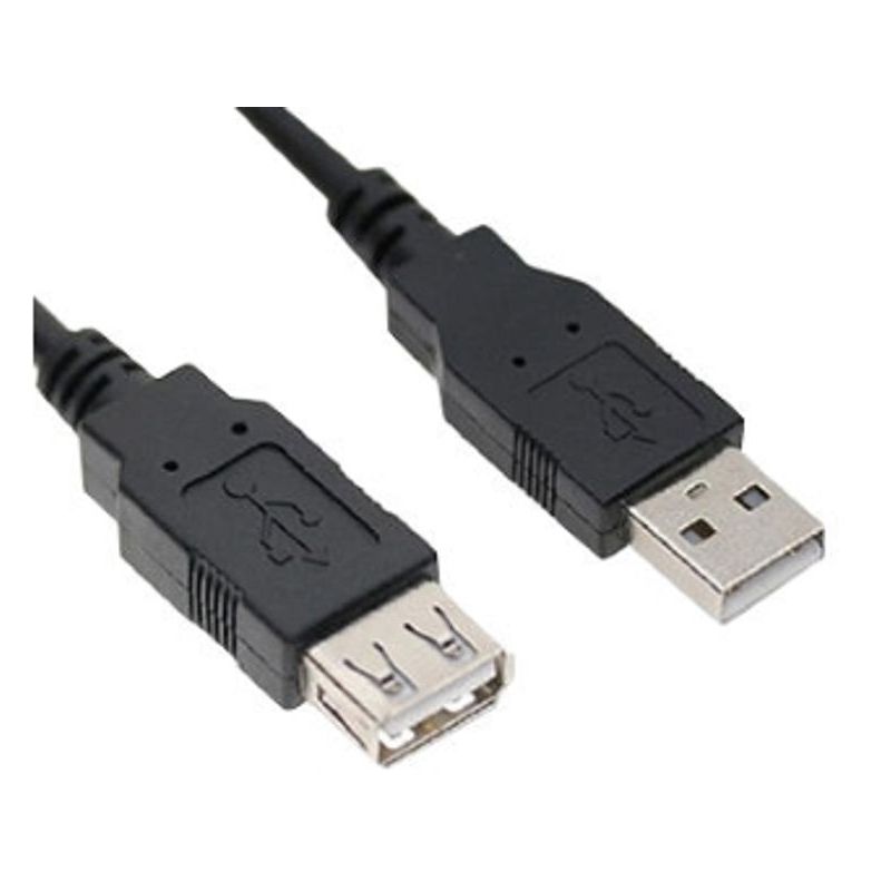 E-green Kabl USB A – USB A M/F (produžni) 1.8m crni