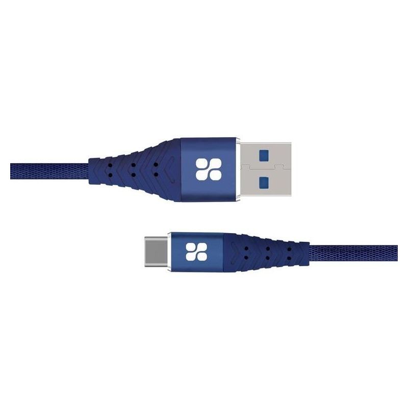 Promate NerveLink-c kabl sa 3A izlazom za punjenje USB-C to USB Type-A plavi