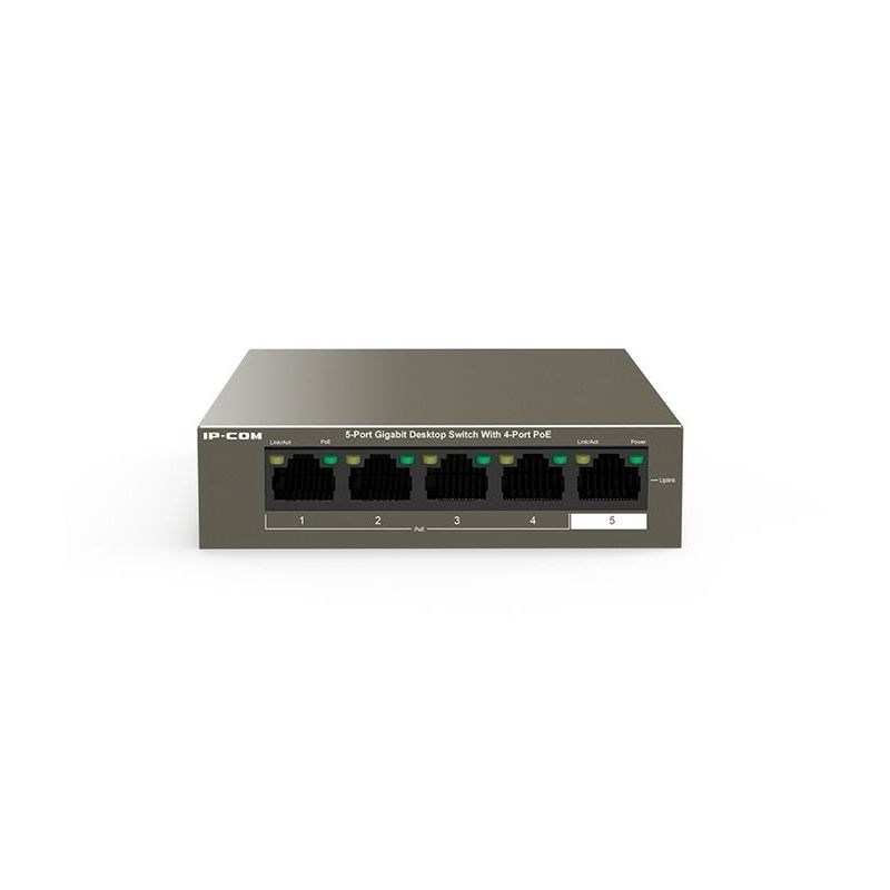 Ip-com G1105P-4-63W 5-Port Gigabit Desktop Switch with 4-Port PoE
