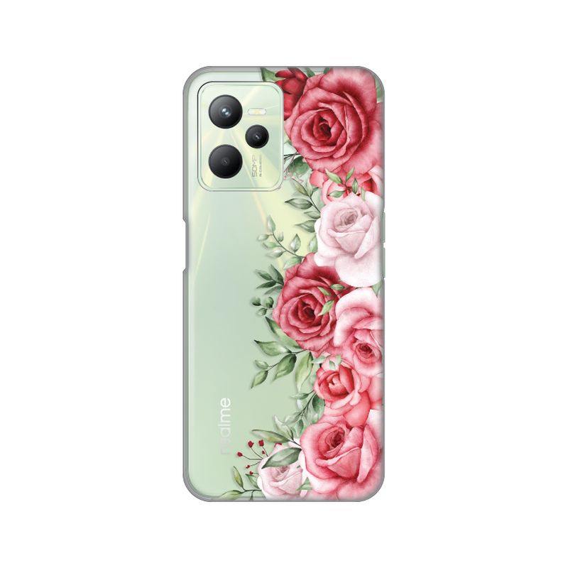 Maskica Silikonska Print Skin za Realme C35 Wild Roses