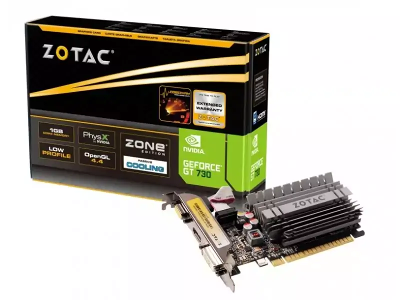 ZOTAC GRAFIČKA KARTA ZOTAC GT 730 2GB DDR3 64 BIT DVI/HDMI/VGA