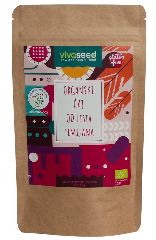 Čaj od lista timijana (organski proizvod) 40 g Vivaseed