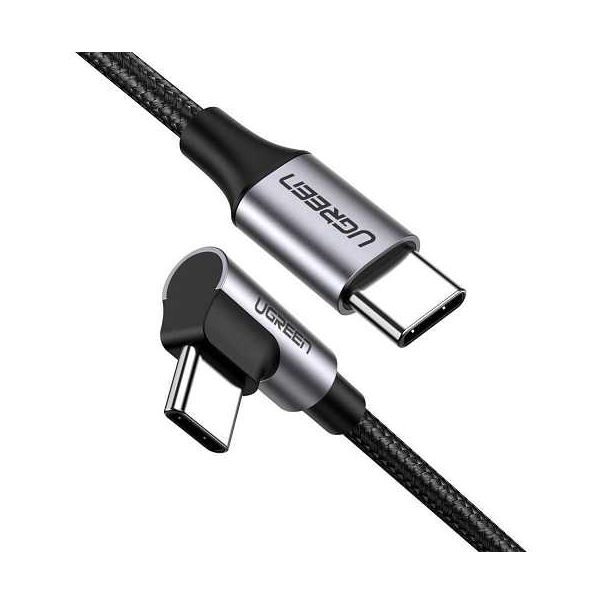 UGREEN USB kabl Tip C na USB Tip C ugaoni 90° 2.0 3A US255