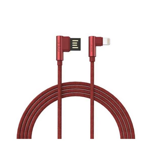 GOLF USB kabl na Lighting 90° GC-48m 1m, crvena