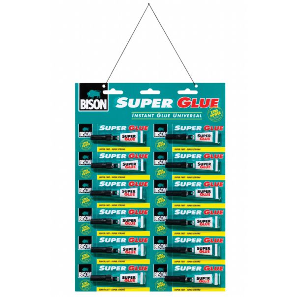 BISON Super Glue 2 gr Pak 12/1 101484 (101569)