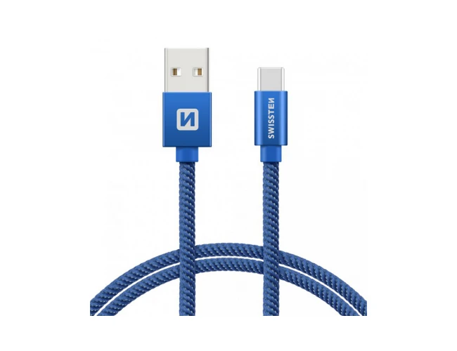 Swissten (OST05489) kabl USB A (muški) na TIP C (muški) 1.2m plavi
