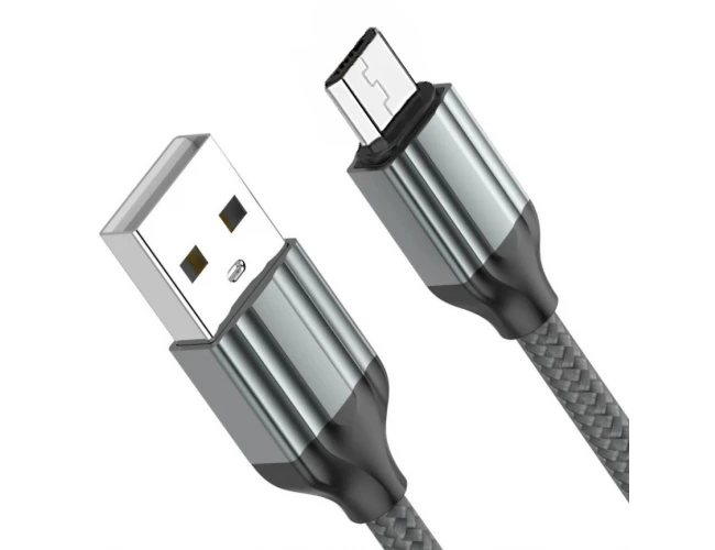 LDNIO (96531) kabl USB A (muški) na micro USB (muški) 2.4A 1m sivi