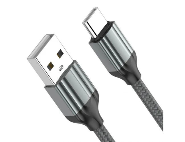 LDNIO (96541) kabl USB A (muški) na TIP C (muški) 2.4A 2m sivi