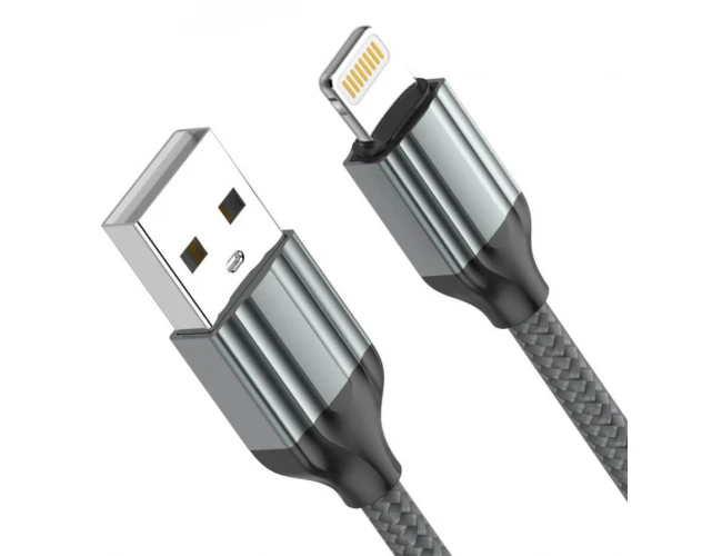 LDNIO (96531) kabl USB A (muški) na lighting (muški) 2.4A 1m sivi