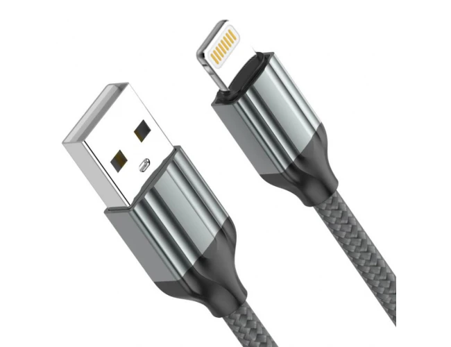 LDNIO (96537) kabl USB A (muški) na lighting (muški) 2.4A 2m sivi