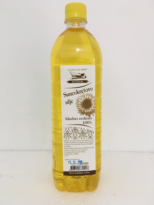 HLADNO CEĐENO ULJE SUNCOKRETA 100% 500 ML