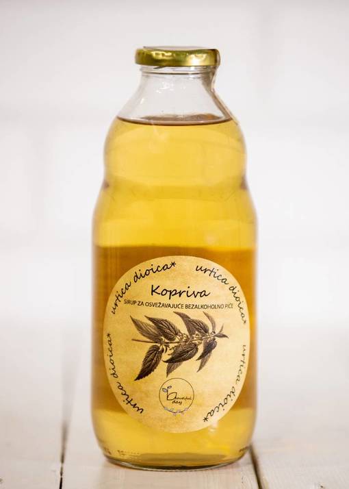 SIRUP ZA OSVEŽAVAJUĆI NAPITAK OD KOPRIVE 1.0L