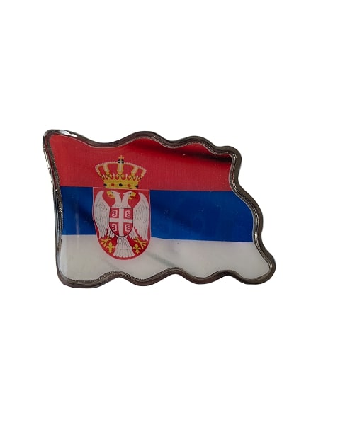 Magnet metalni zastava Srbije
