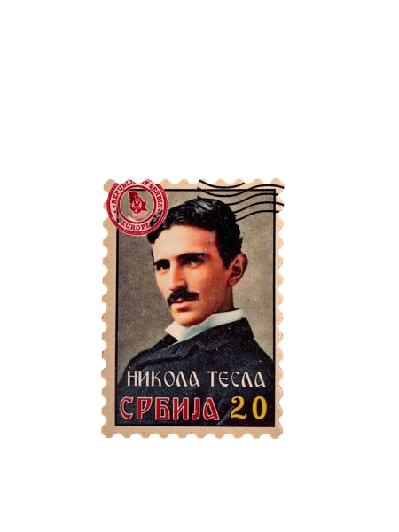 Poštanska marka Nikola Tesla Srbija keramika