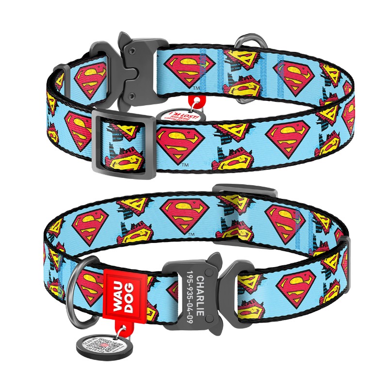 Ogrlica Superman sa QR pasošem – metalna kopča