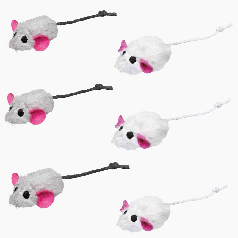 Set šest plišanih miševa