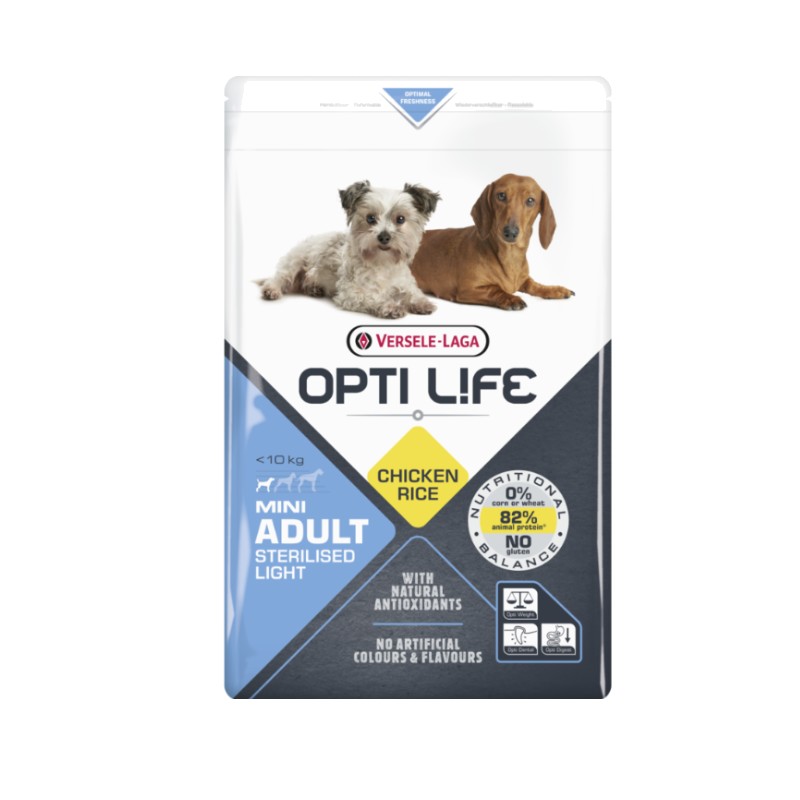 Versele-Laga Opti Life Adult Sterilised/Light Mini piletina i pirinač 2,5kg i 7,5kg