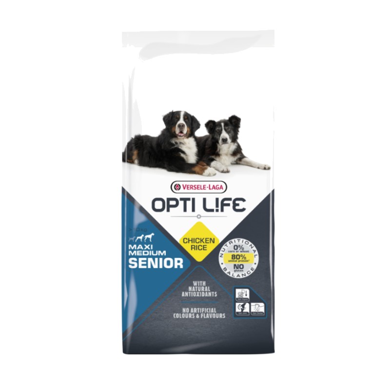 Versele-Laga Opti Life Senior Medium and Maxi piletina i pirinač 12,5kg