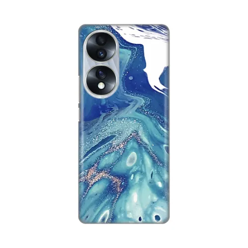 Silikonska futrola - maska print za Huawei Honor 70 Blue Marble