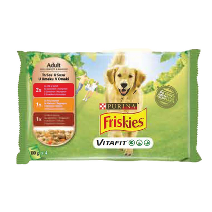 Friskies Adult preliv za pse 4x100gr