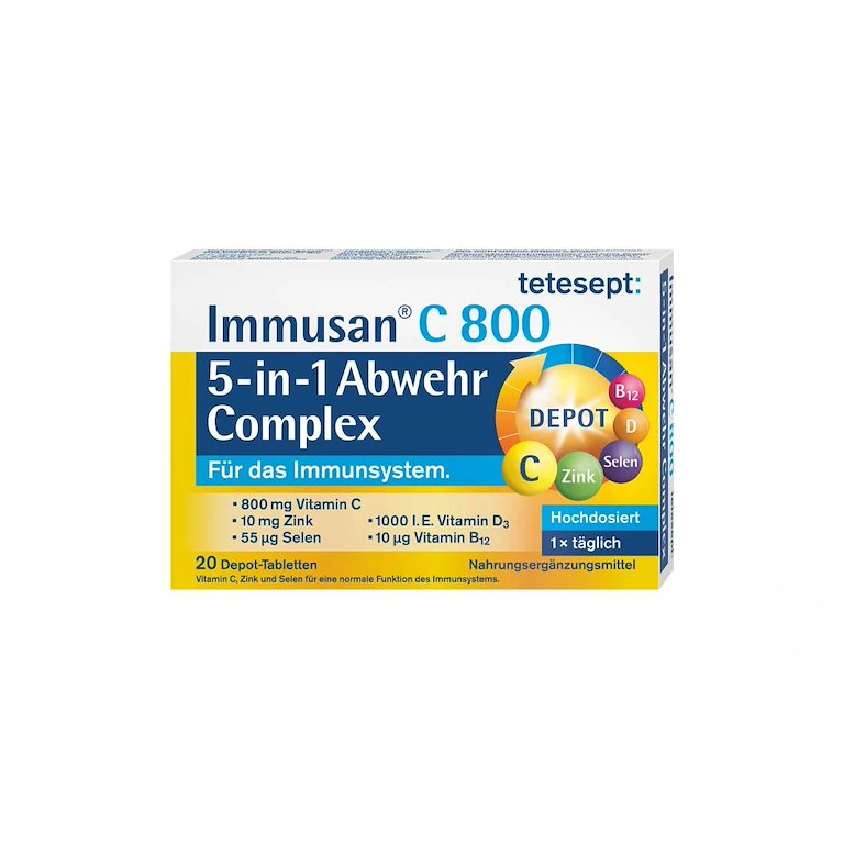 Tetesept Immusan® C 800 20 Depo Tableta