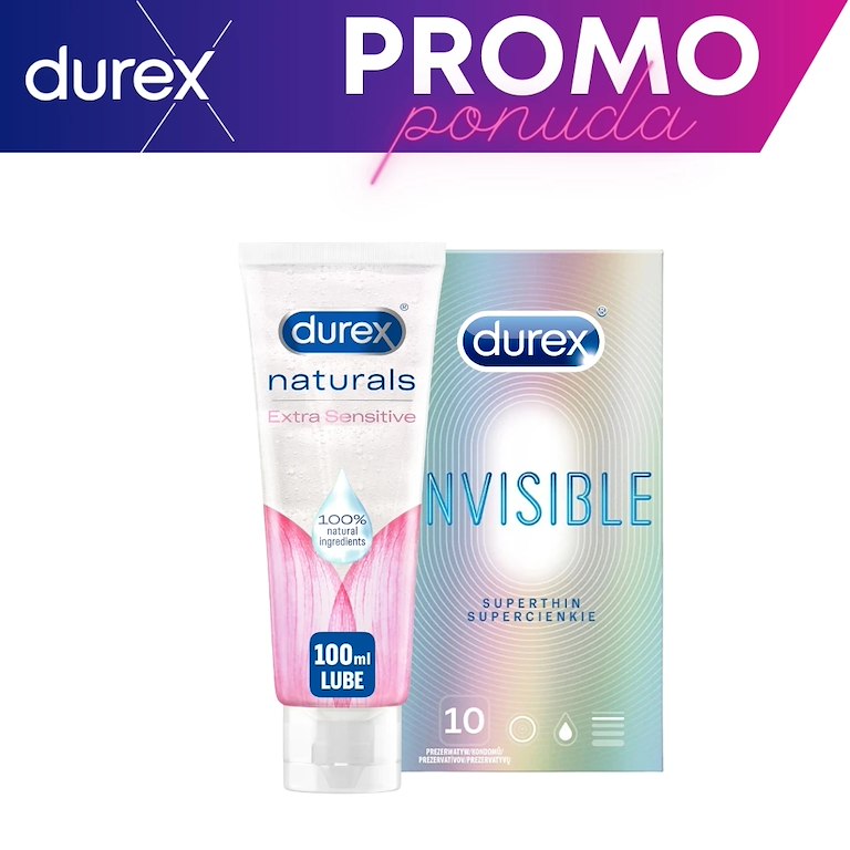 Durex® PROMO Nežni Lubrikant i Najtanji Kondomi