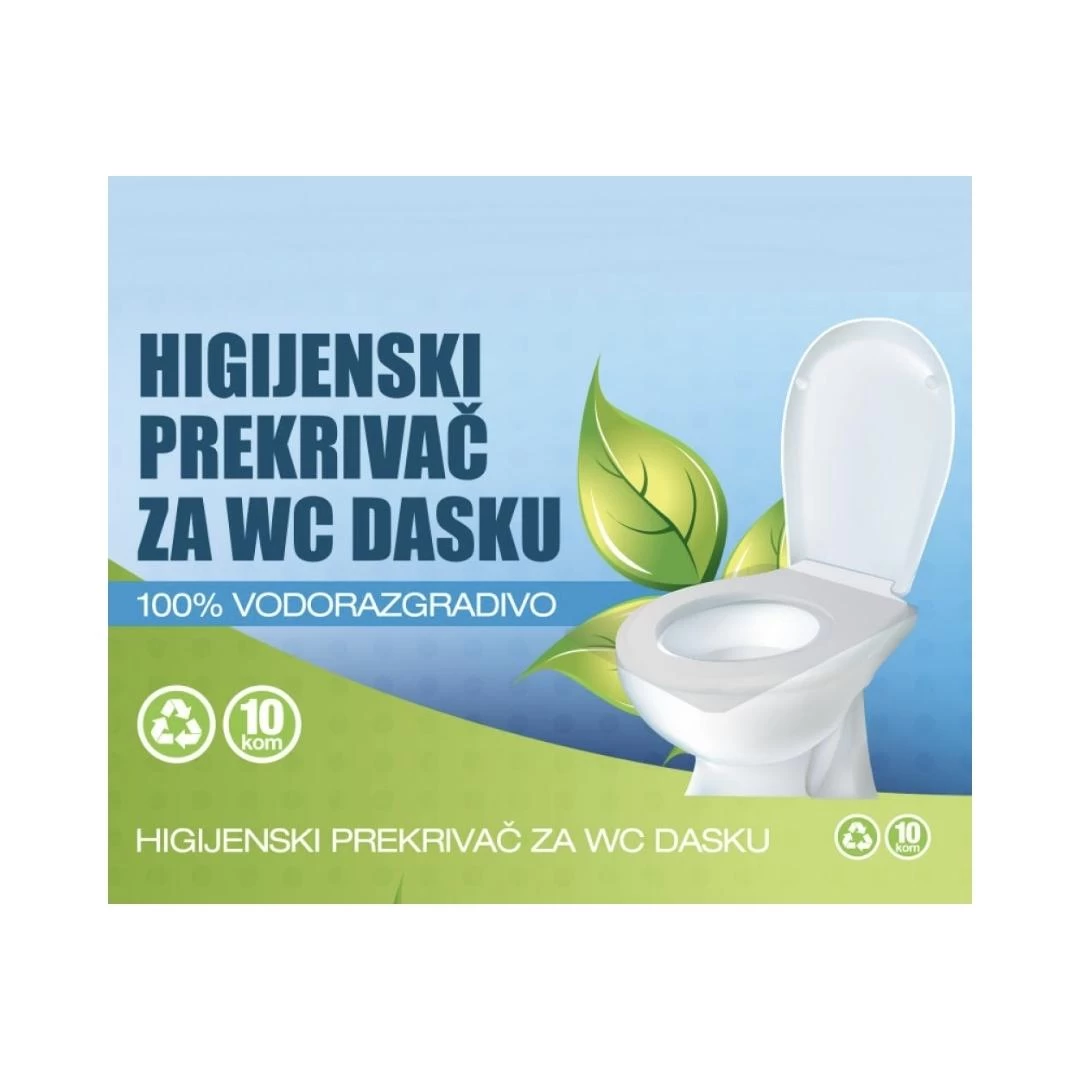 Higijenski Prekrivač za WC Dasku 10 Komada