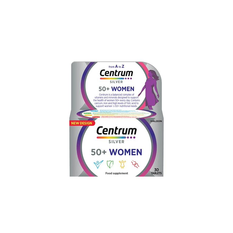 Centrum® SILVER WOMEN 50+ Multivitamini za Žene Tablete 30