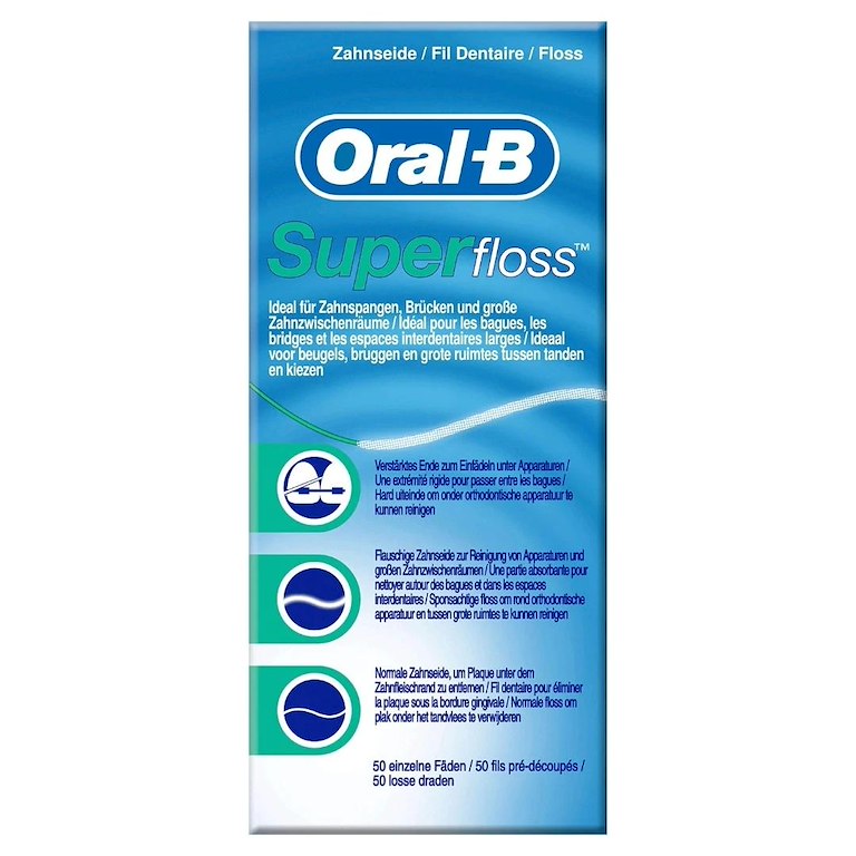 Oral-B Super Floss Konac za Zube 50 Komada