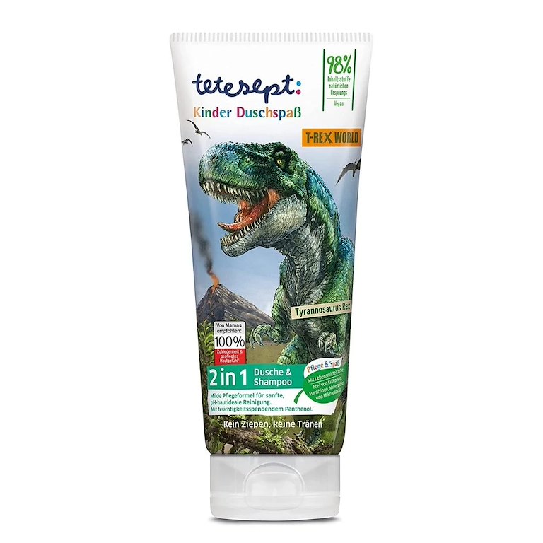 Tetesept Dečiji Šampon i Kupka Dinosaurus T-Rex 200 mL