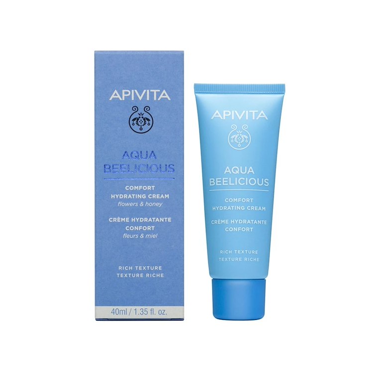 APIVITA AQUA BEELICIOUS Prirodna Hidratantna Krema za Lice 40 mL