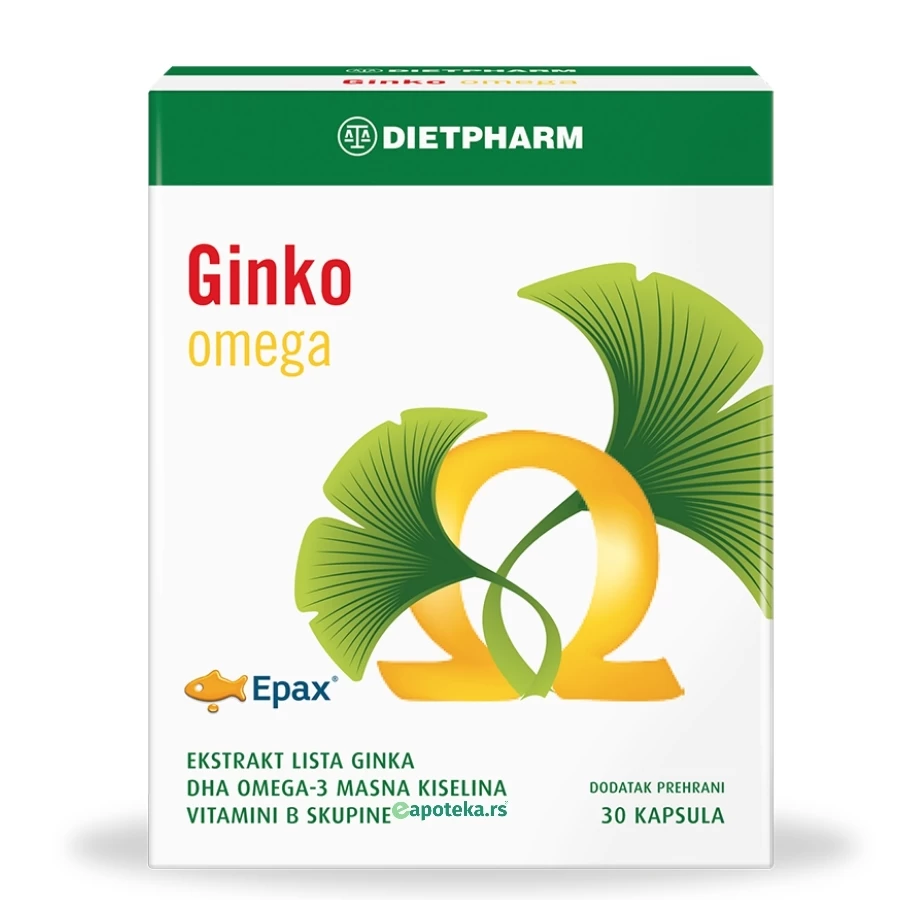 DIETPHARM Ginko Omega 30 Kapsula