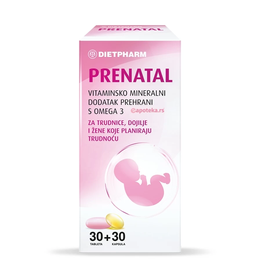 DIETPHARM Prenatal 30 Tableta + 30 Kapsula