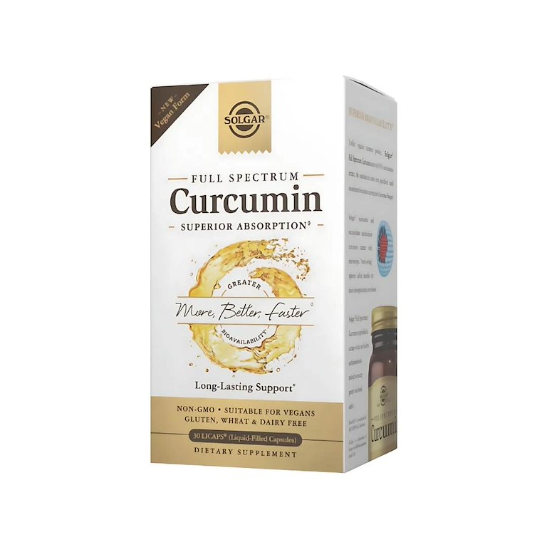 SOLGAR® Curcumin 30 Kapsula sa Kurkumom Protiv Bolova u Zglobovima