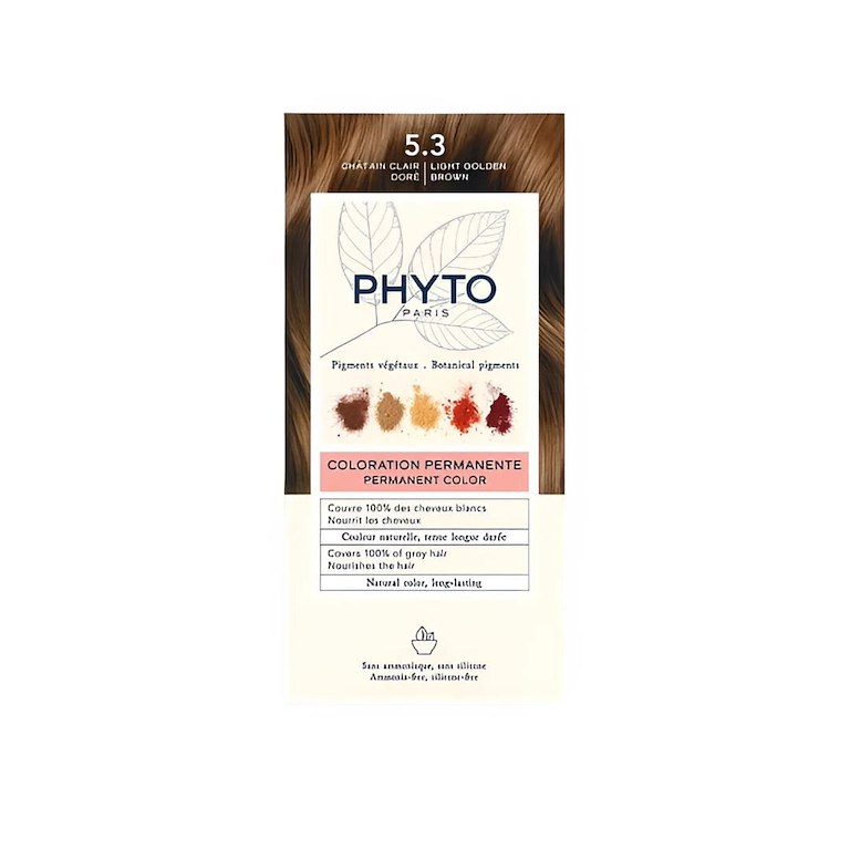 PHYTO COLOR 5.3 Zlatno Braon Biljna Farba za Kosu