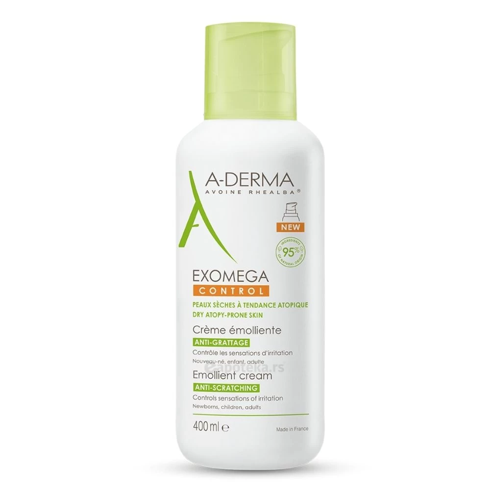 A-DERMA EXOMEGA Control Emolijentna Krema 400 mL