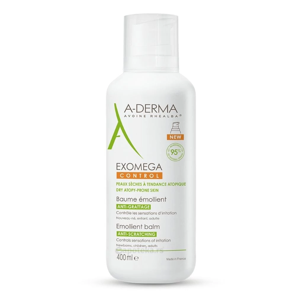 A-DERMA EXOMEGA Control Emolijentni Balzam 400 mL