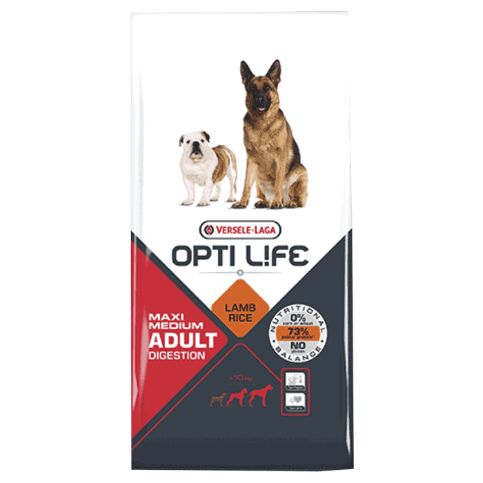 Opti Life Medium & Maxi Adult Digestion, 12.5 kg
