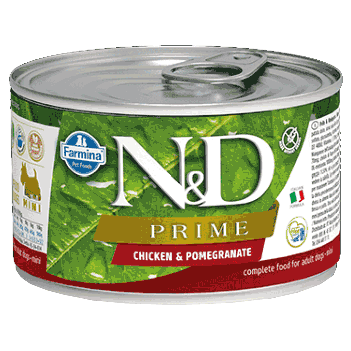N&D Prime konzerva za pse Mini Adult, Nar i Piletina, 140 g