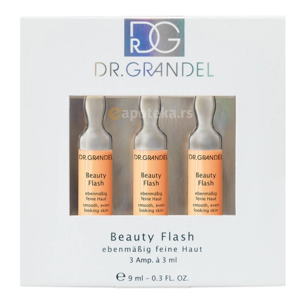 Dr. Grandel Ampule za Glatku Kožu BEAUTY FLASH 3x3mL